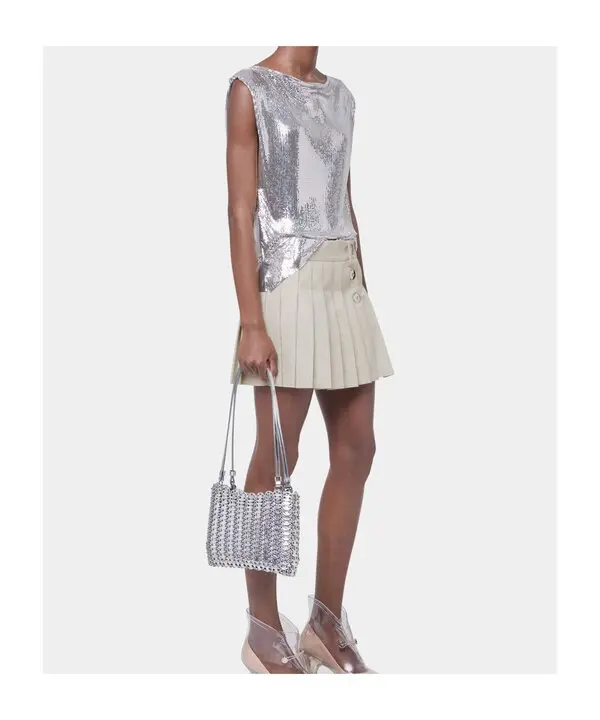 Rabanne 1969 Flip Shoulder Bag - Silver/blue