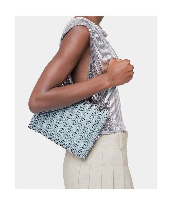 Rabanne 1969 Flip Shoulder Bag - Silver/blue