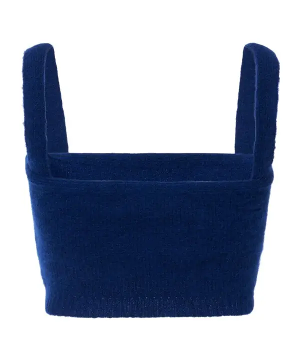 Alessandra Rich Knitted Tank Top - Bluette