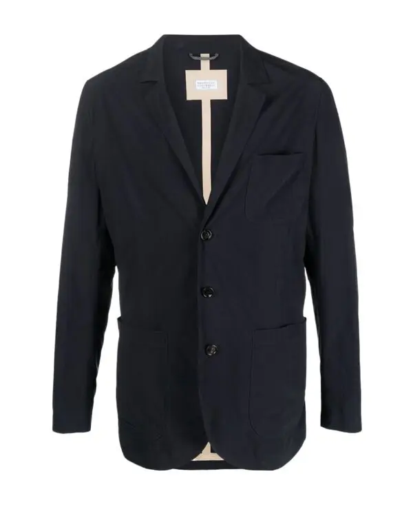 Brunello Cucinelli Single-breasted Tailored Blazer - Black