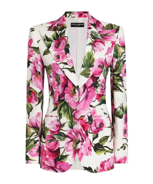 Dolce & Gabbana Floral Print Blazer - Multicolor