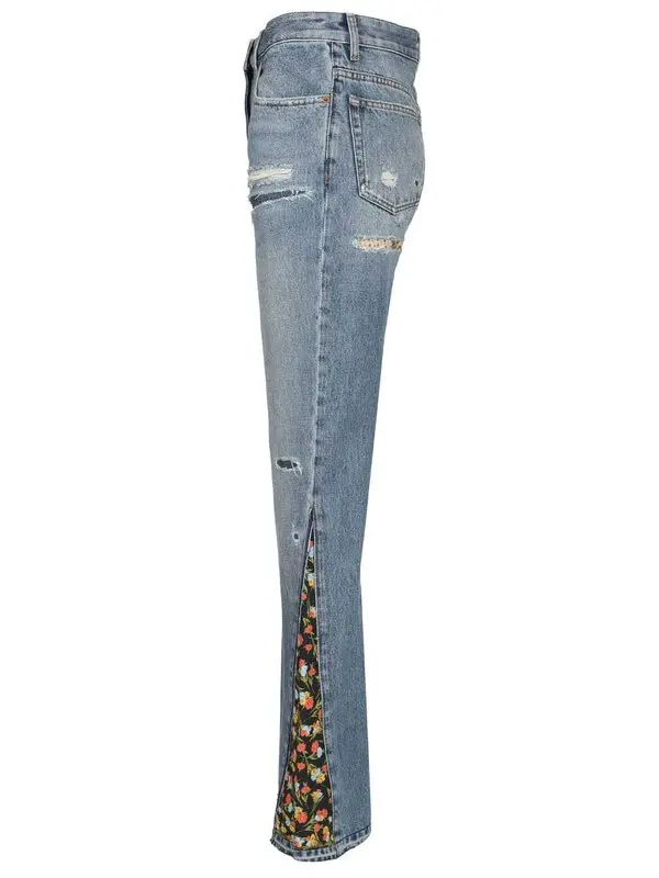 Valentino Garavani Floral Panelled Flared Jeans