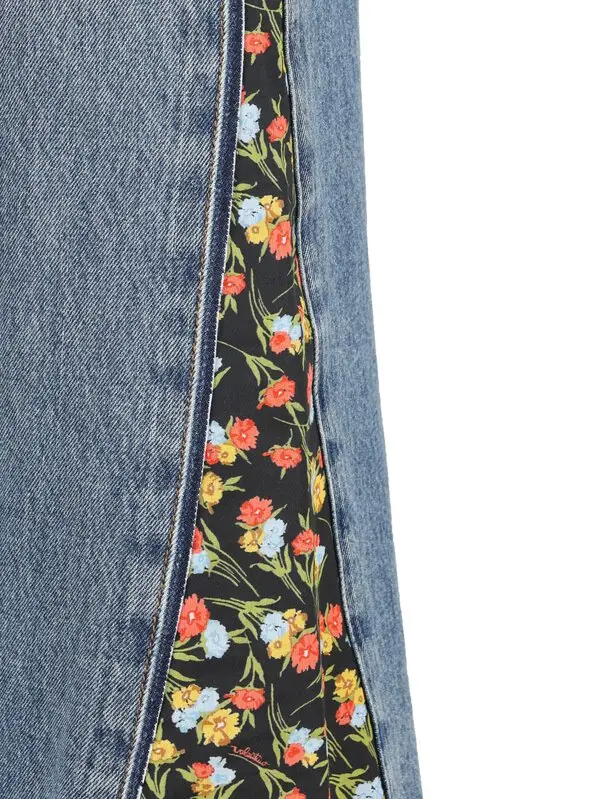 Valentino Garavani Floral Panelled Flared Jeans