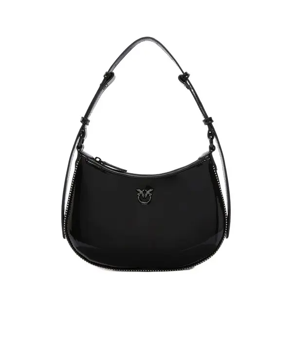 Pinko Mini Half Moon Love Bag - Black