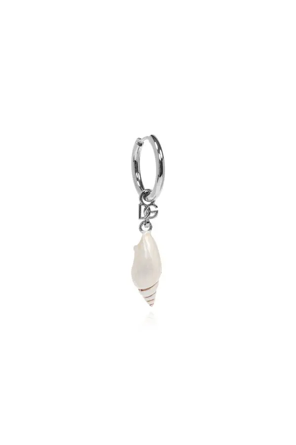 Dolce & Gabbana Dolce Gabbana Pendant Detailed Single Earring - White