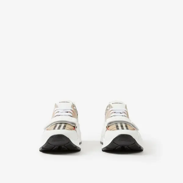 Burberry Vintage Check-pattern Sneakers - White
