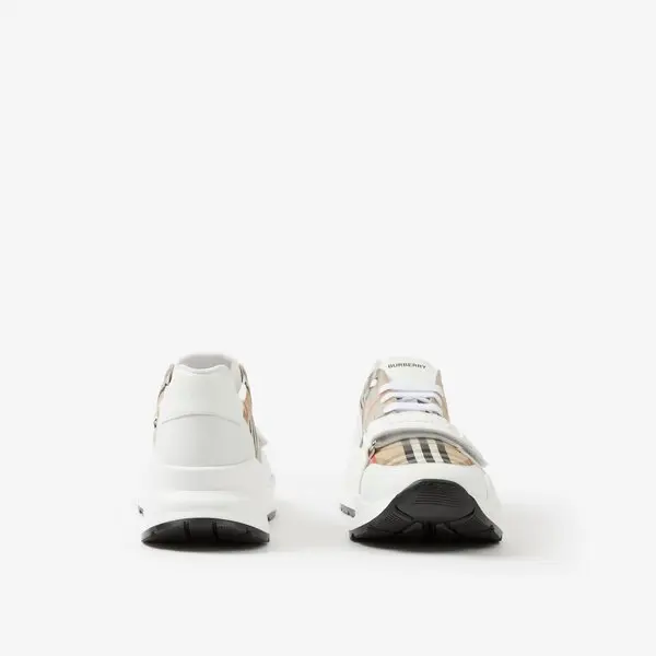 Burberry Vintage Check-pattern Sneakers - White