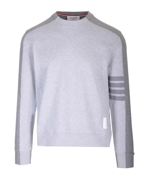 Thom Browne 4-bar Striped Crewneck Sweatshirt