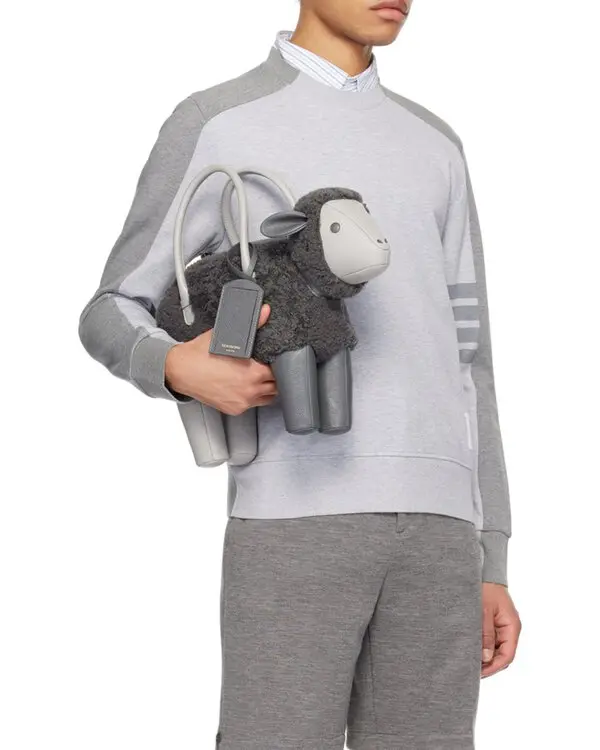 Thom Browne 4-bar Striped Crewneck Sweatshirt