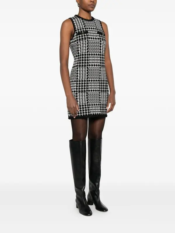 TWINSET Houndstooth Sleeveless Dress