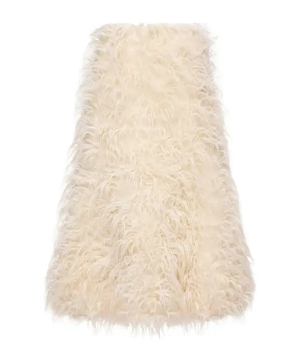 Moncler X Jil Sander Textured Midi Skirt - Ivory White