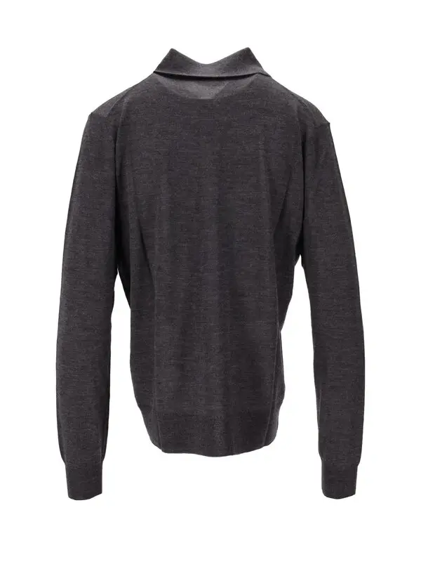 P.a.r.o.s.h Pocket Collared Cardigan - Dark Grey