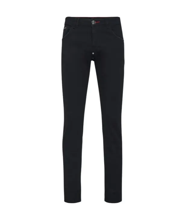 Philipp Plein Logo Detail Jeans - Black