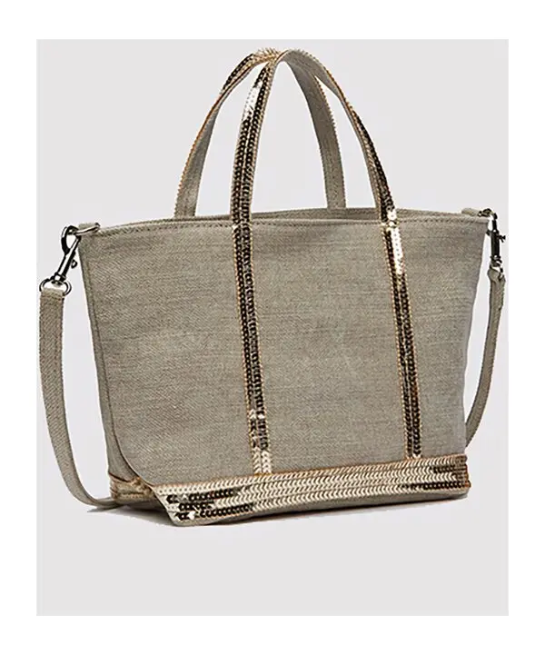 Vanessa Bruno Double-handle Cross-body Bag With Sequins