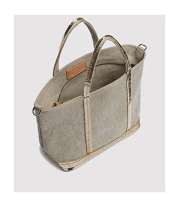 Vanessa Bruno Double-handle Cross-body Bag With Sequins