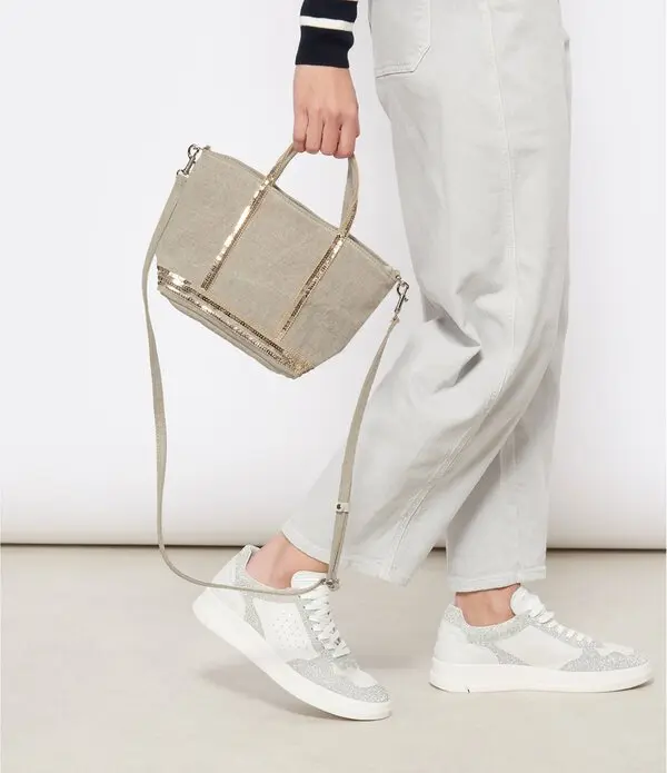 Vanessa Bruno Double-handle Cross-body Bag With Sequins