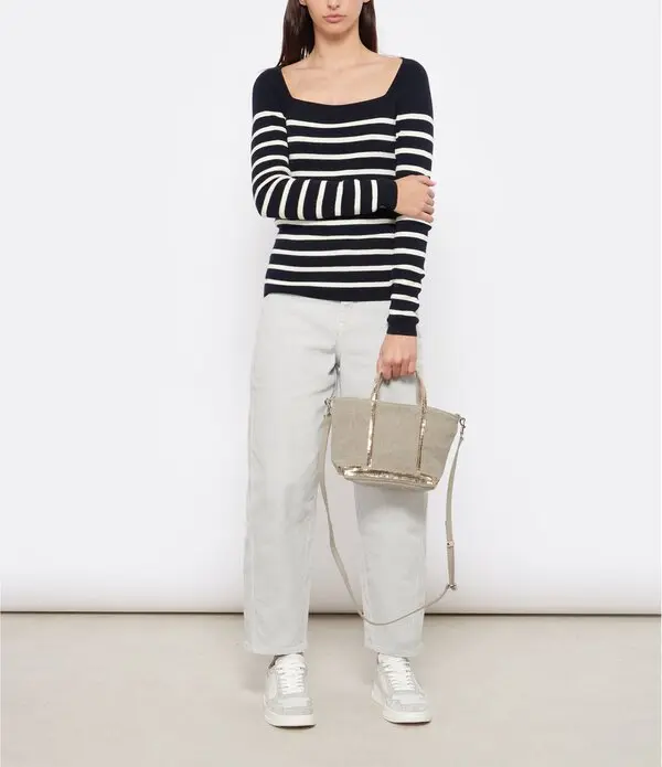 Vanessa Bruno Double-handle Cross-body Bag With Sequins