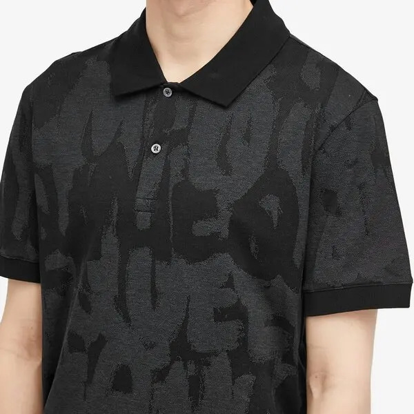Alexander McQueen Graffiti Polo Shirt