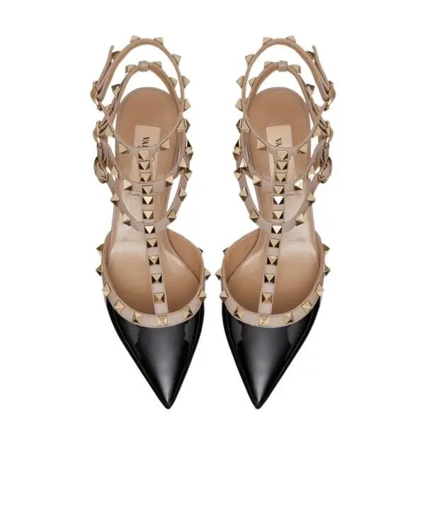 Valentino Garavani Rockstud Caged Stiletto Pumps - Black