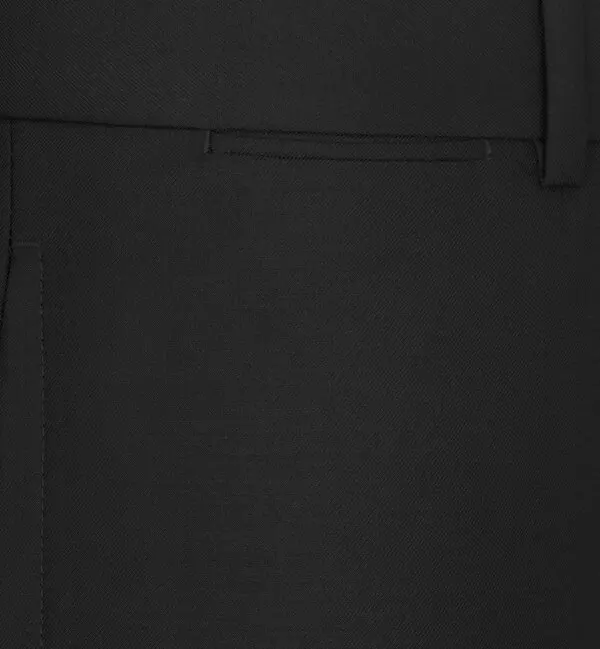 Dior Pleated Straight Leg Trousers - Black