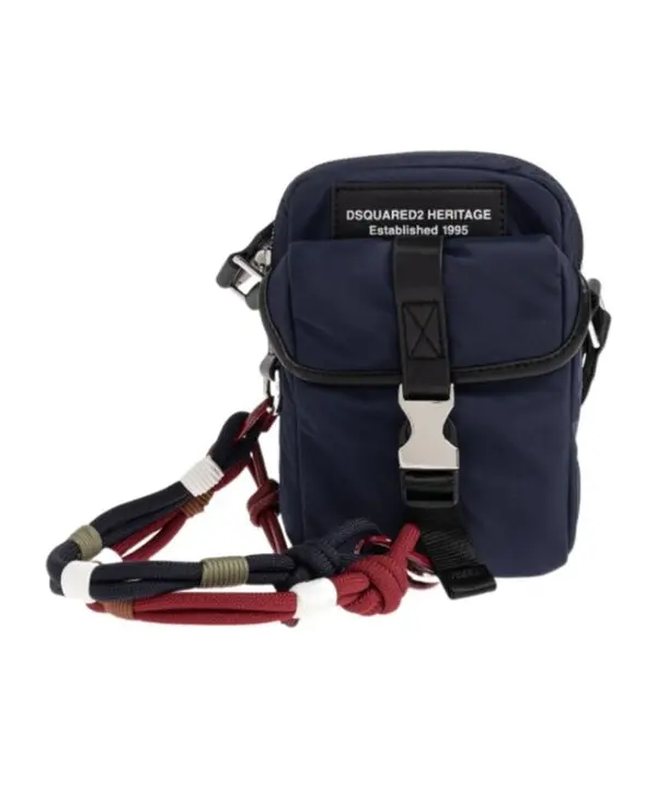 Dsquared2 Heritage Buckle Shoulder Bag - Black