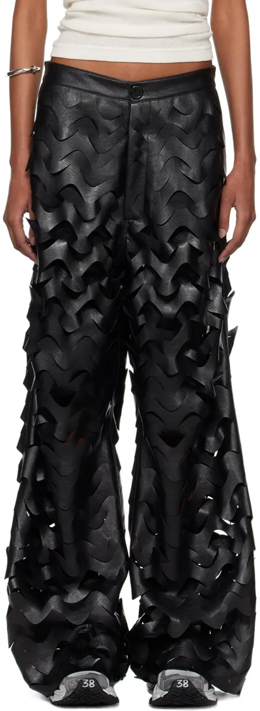 LU'U DAN Wide-leg Cutout Trousers