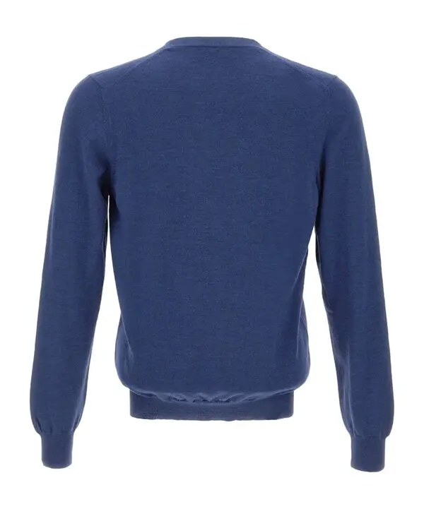 GRAN SASSO Long-sleeved V-neck Buttoned Cardigan