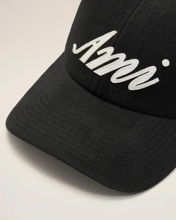 Ami Baseball Cap With Felt Logo