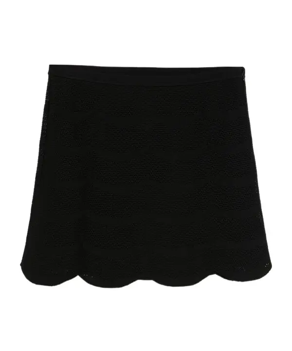 TOM FORD Scalloped Hem Skirt - Black
