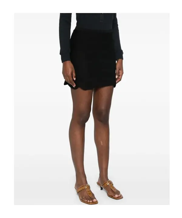 TOM FORD Scalloped Hem Skirt - Black