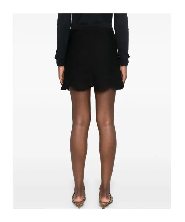 TOM FORD Scalloped Hem Skirt - Black