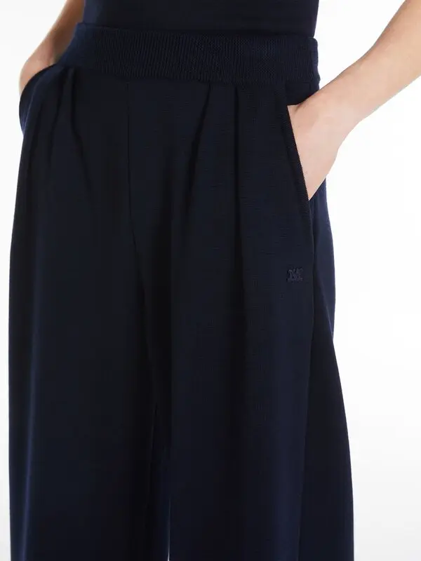 Max Mara Wide Leg Knitted Trousers