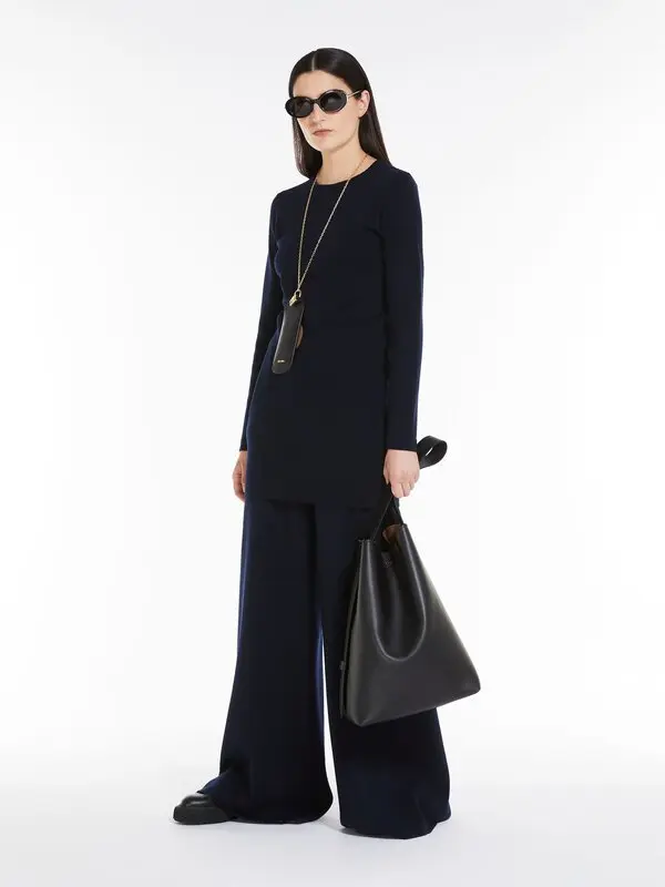 Max Mara Wide Leg Knitted Trousers