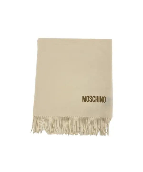 Moschino Fringed Scarf - Nude