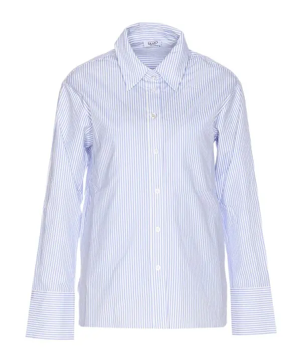 Liu Jo Long Sleeve Striped Shirt - White