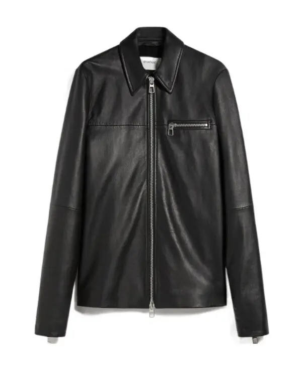 Sportmax Zipped Leather Jacket