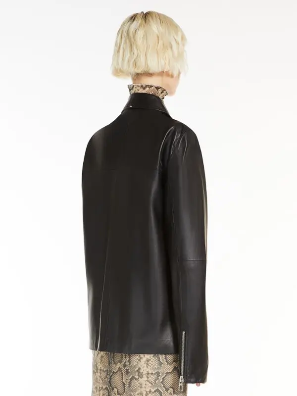 Sportmax Zipped Leather Jacket