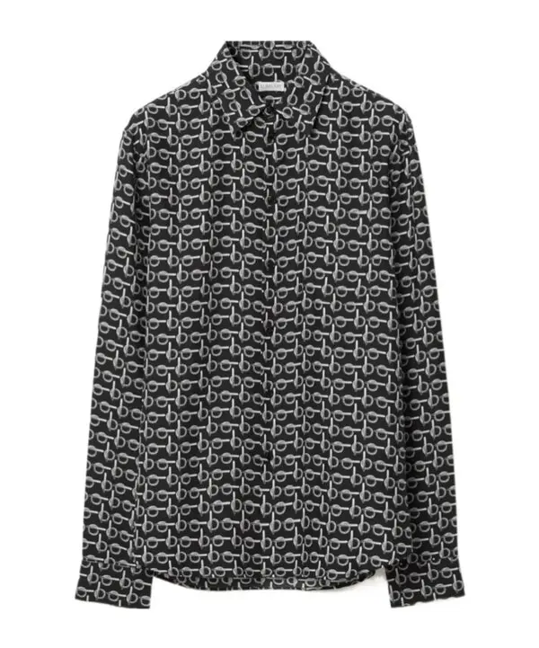 Burberry B-line Allover Graphic Printed Shirt
