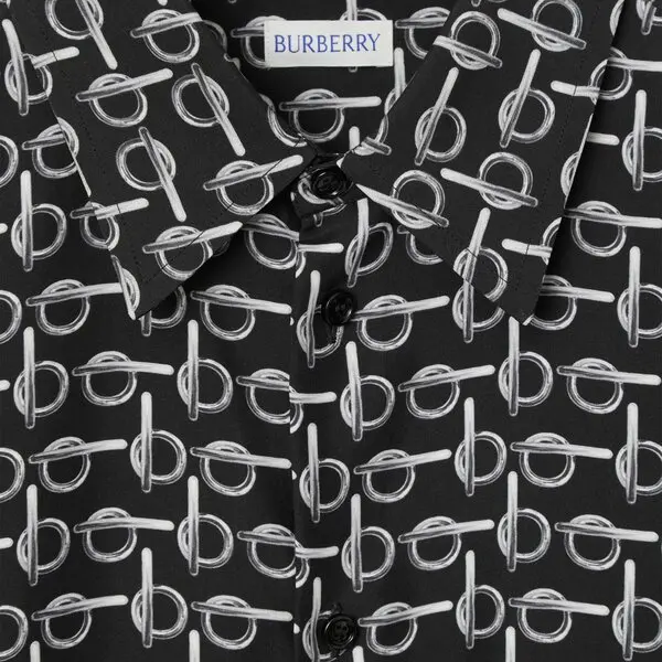 Burberry B-line Allover Graphic Printed Shirt