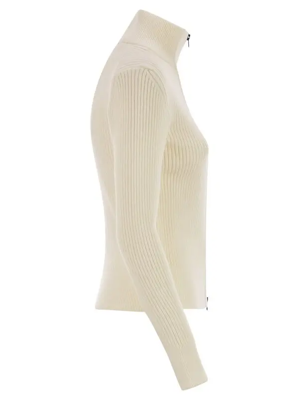 Herno Ribbed-knit Cardigan - Nude