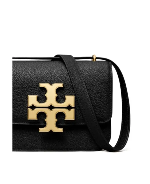 Tory Burch Eleonor Logo Plaque Small Shoulder Bag - Black