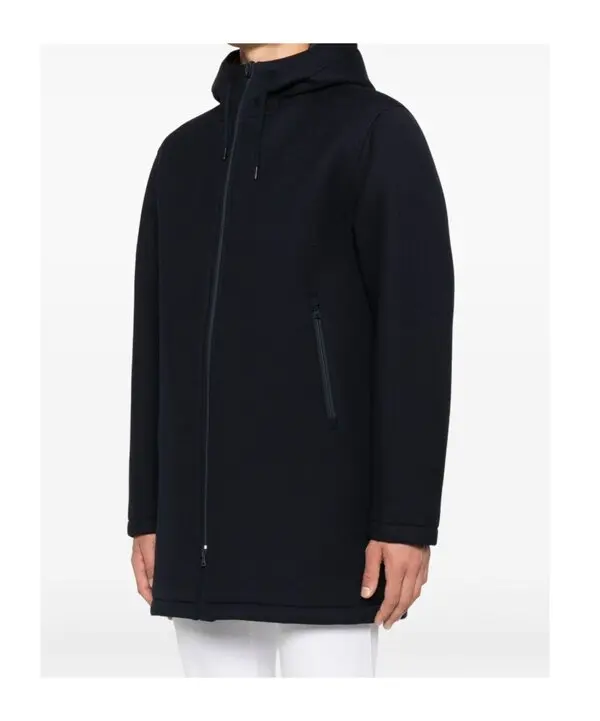 Herno Long Hooded Drawstring Coat