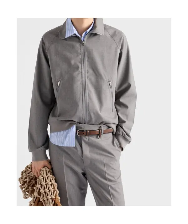 Prada High-neck Zip-up Jacket