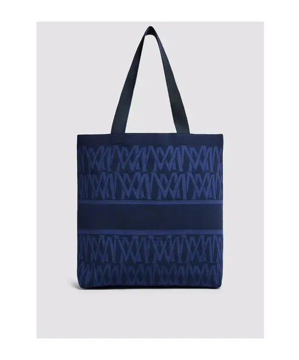Moncler Logo Knit Tote Bag - Black