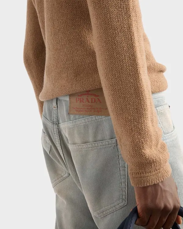 Prada Logo Patch Straight-leg Jeans