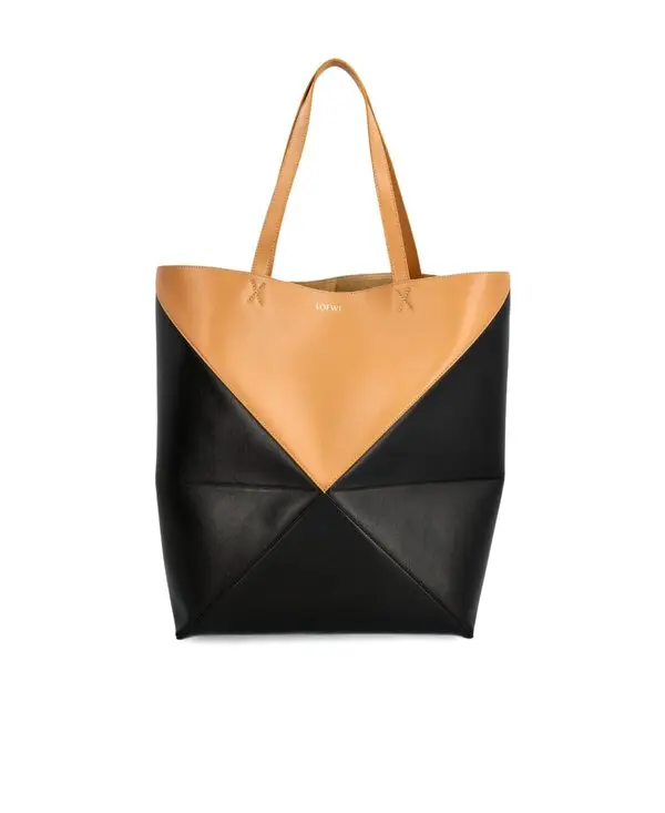 Loewe Two-toned Tote Bag - Black