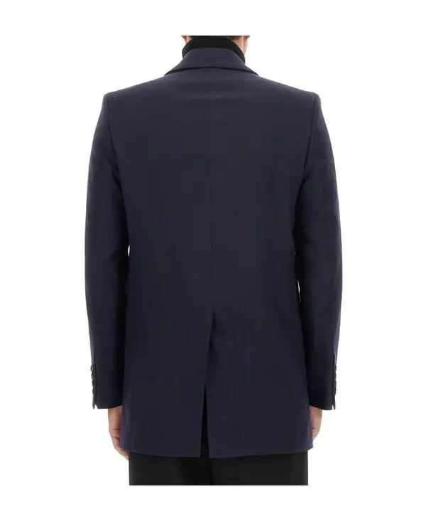 Ami V-neck Double-breasted Tailored Blazer - Black