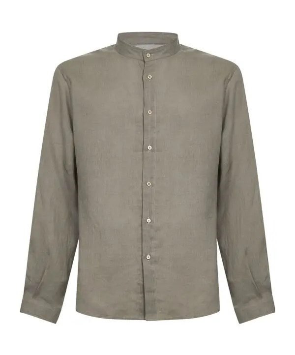 Brunello Cucinelli Long Sleeved Buttoned Shirt - Gray