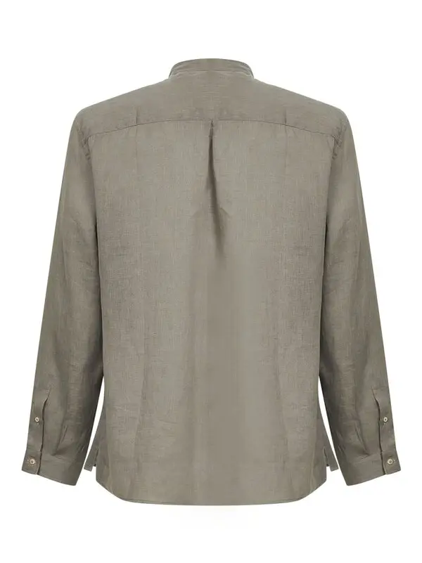 Brunello Cucinelli Long Sleeved Buttoned Shirt - Gray