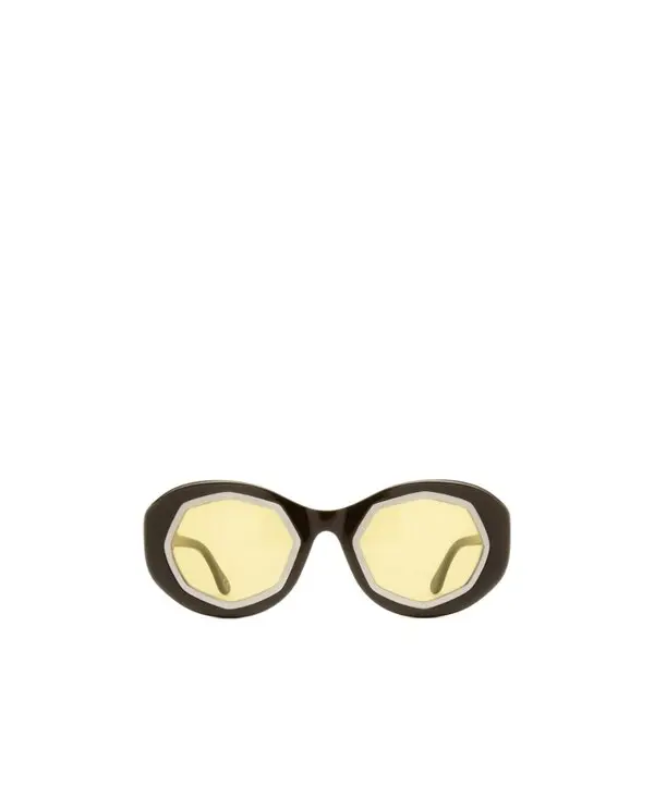 Marni Oversized Sunglasses - Nude